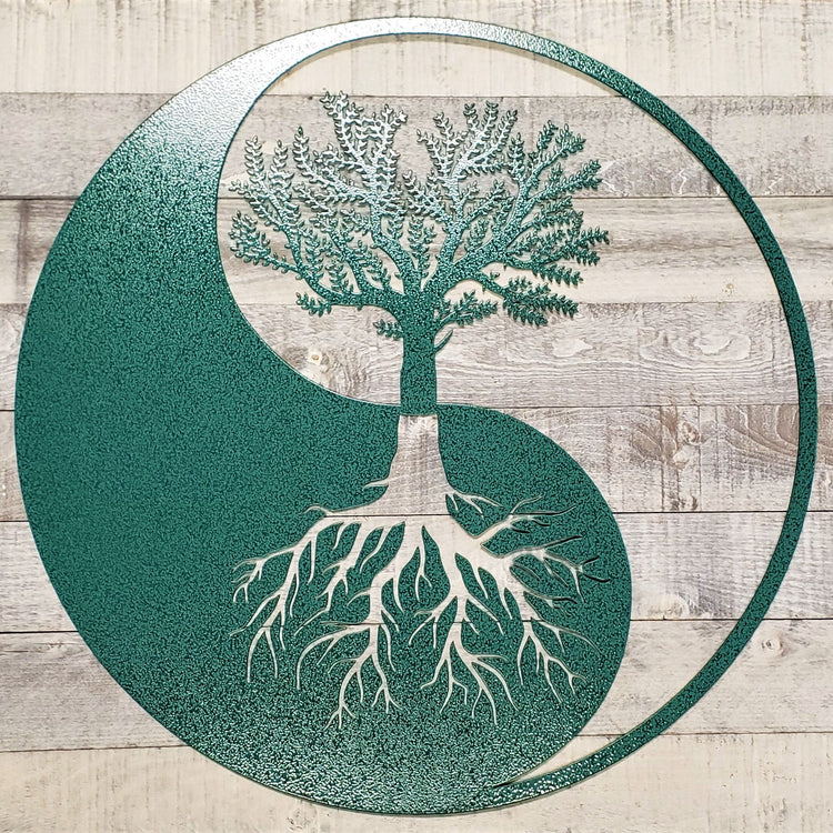 Yin Yang Tree Metal Wall Art | Free Shipping | UP Designs